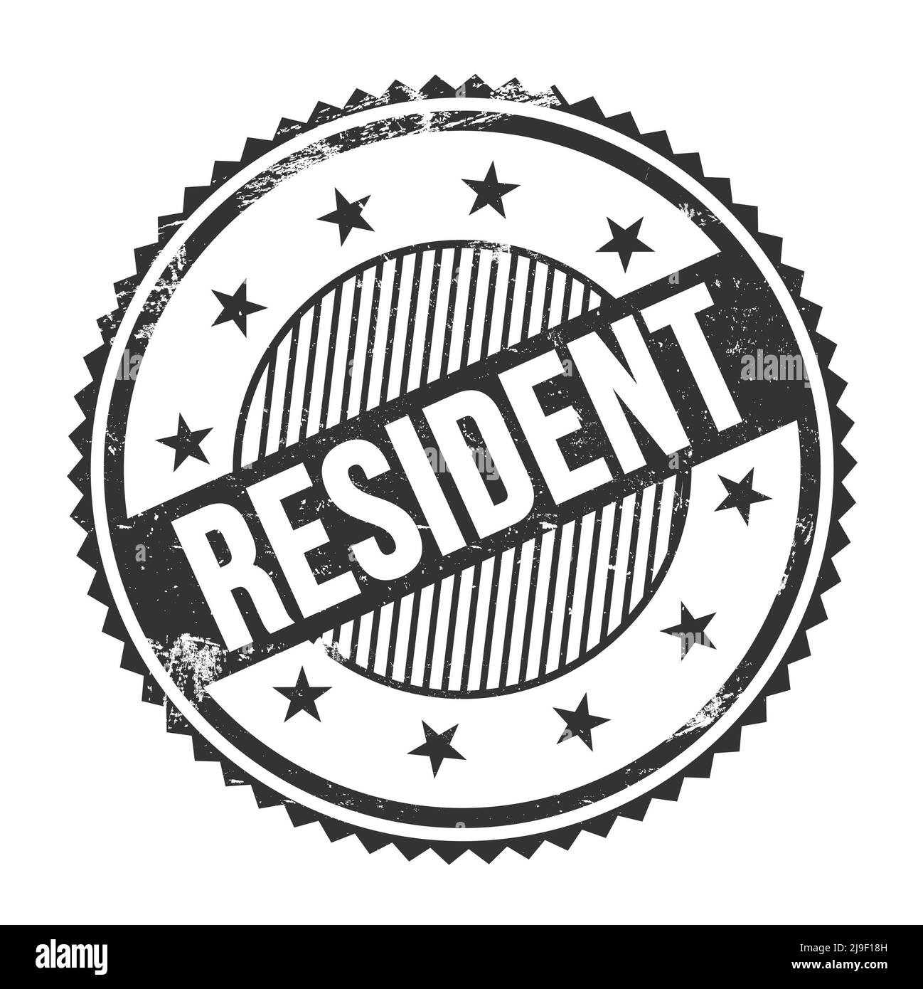 Resident stamp Black and White Stock Photos & Images - Alamy