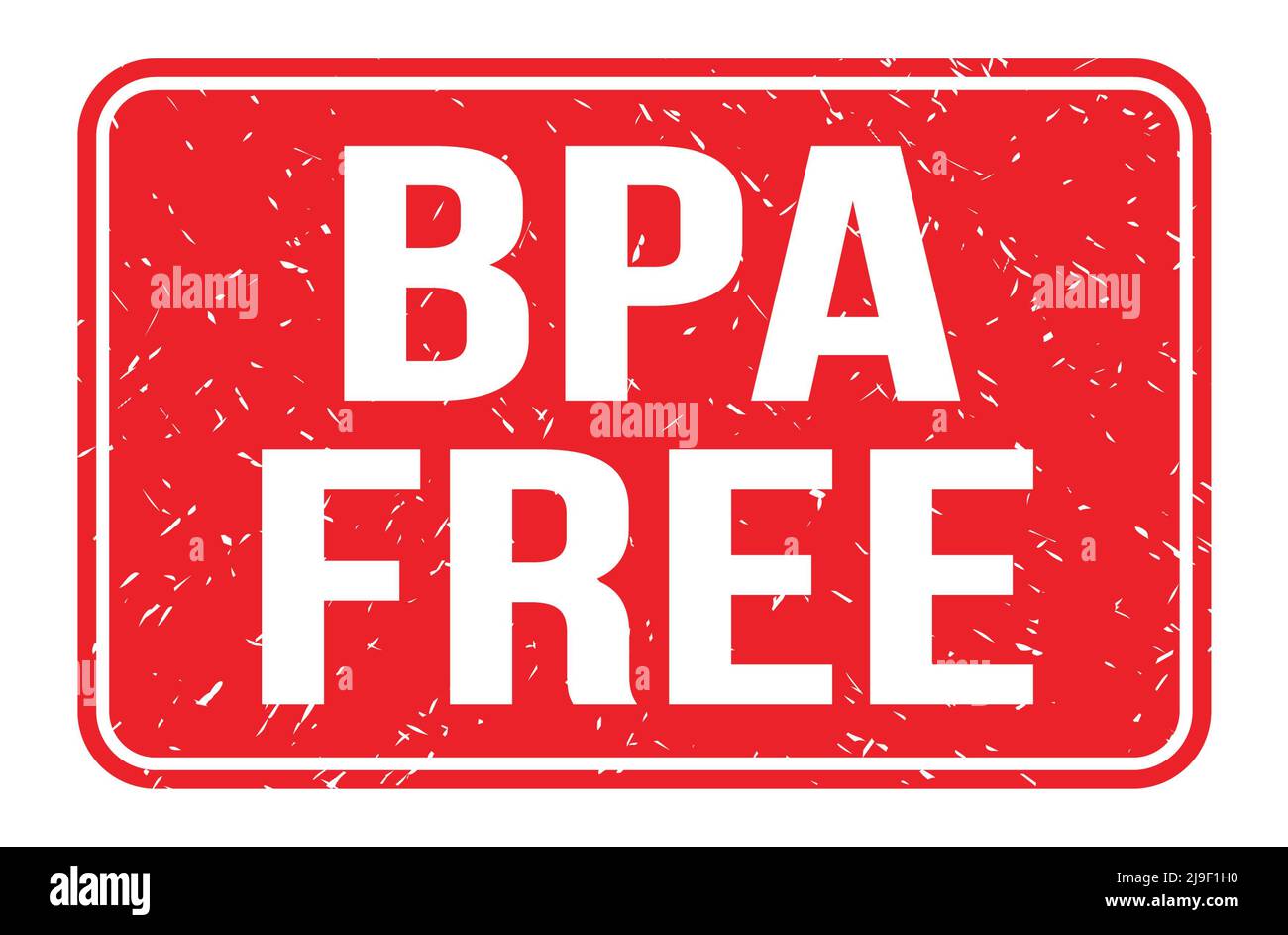 BPA FREE, words written on red rectangle stamp sign Stock Photo - Alamy