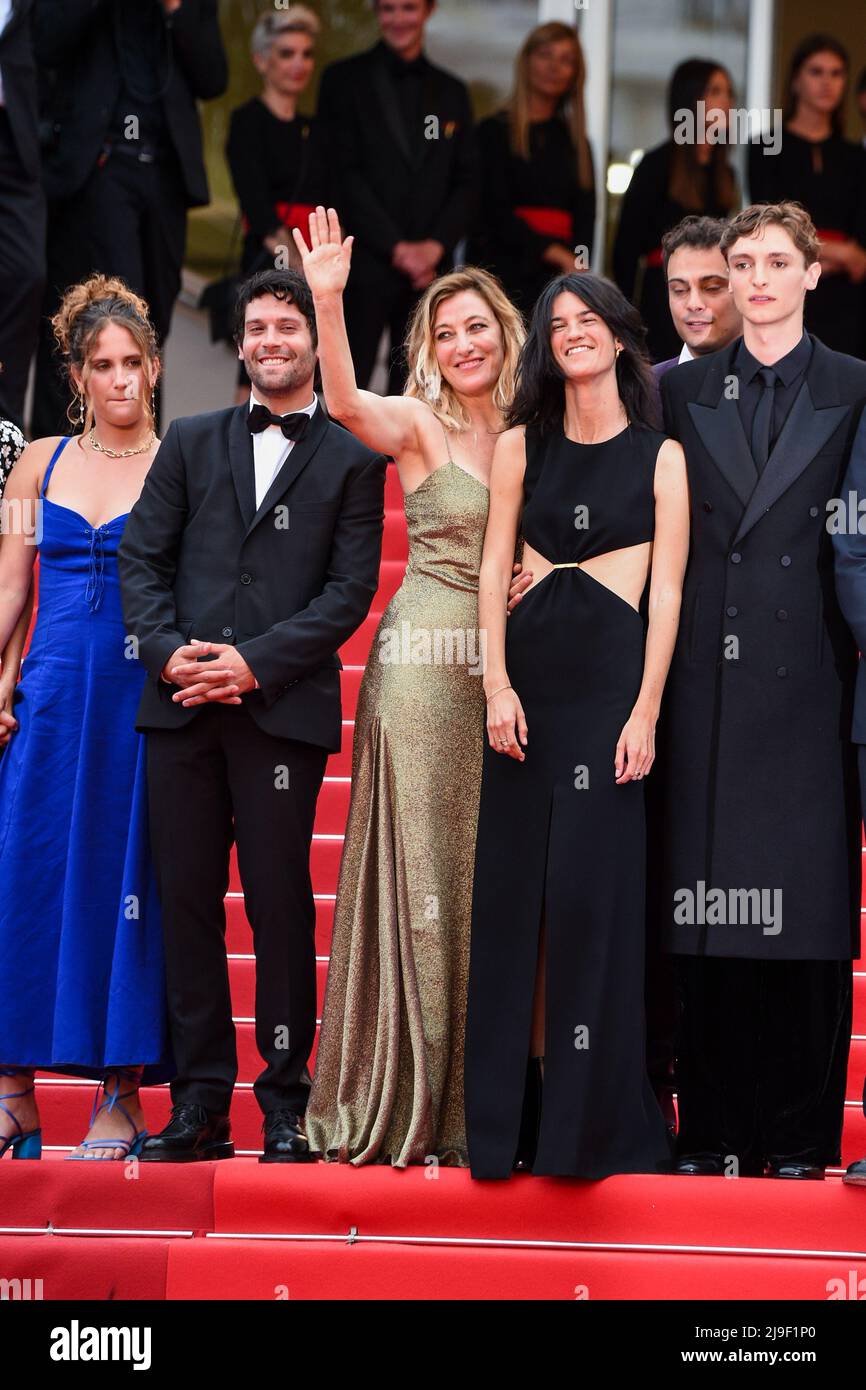 Cannes, France. 22nd May, 2022. Sarah Henochsberg , Baptiste Carrion ...
