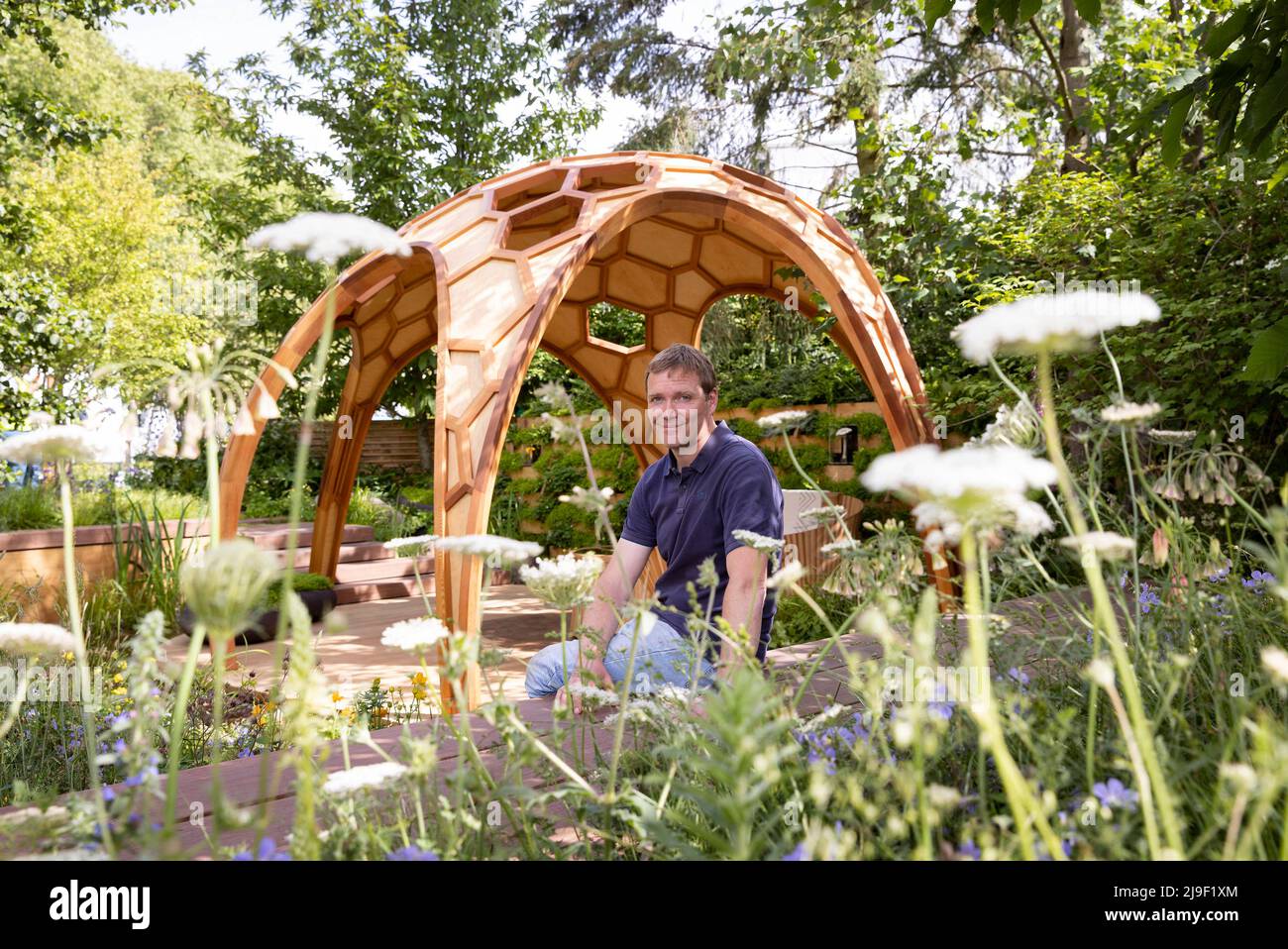 EDITORIAL USE ONLY Designer Joe Perkins at the 'Meta Garden: Growing ...