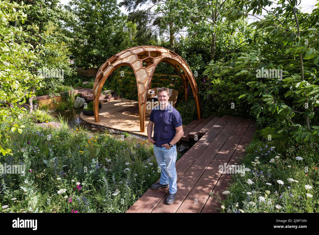 EDITORIAL USE ONLY Designer Joe Perkins at the 'Meta Garden: Growing ...