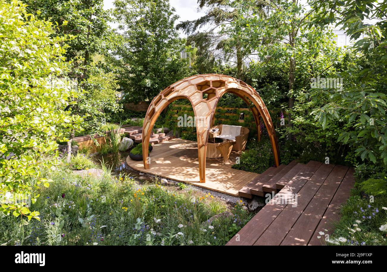 EDITORIAL USE ONLY The 'Meta Garden: Growing the Future' garden ...