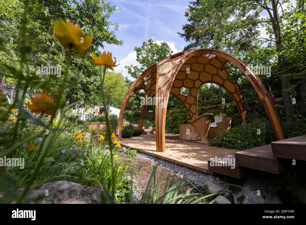 EDITORIAL USE ONLY The 'Meta Garden: Growing the Future' garden ...