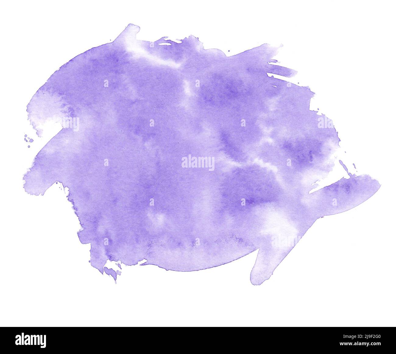 Abstract blue watercolor splash texture isolated on white background ...