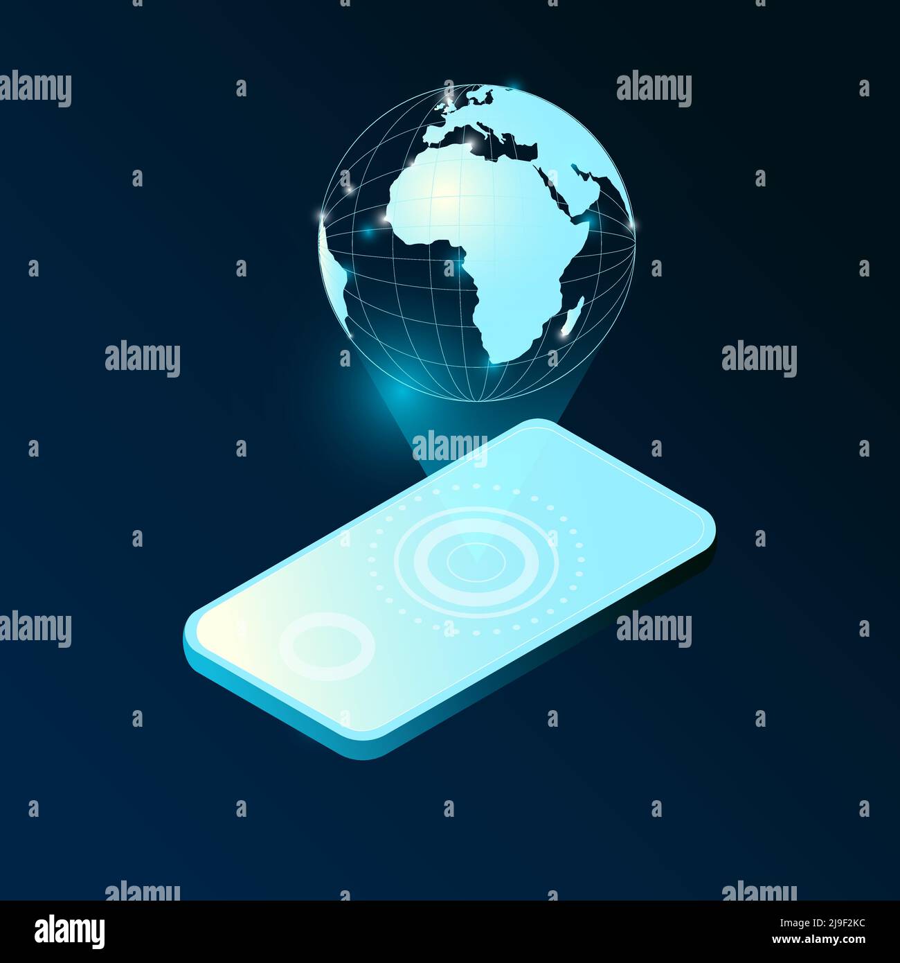 Earth from space night light Stock Vector Images - Alamy