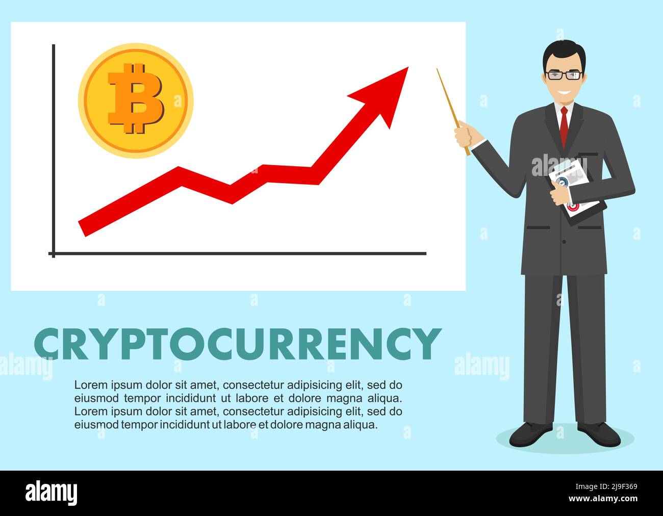 Logo graph coin in Stock Vector Images - Alamy