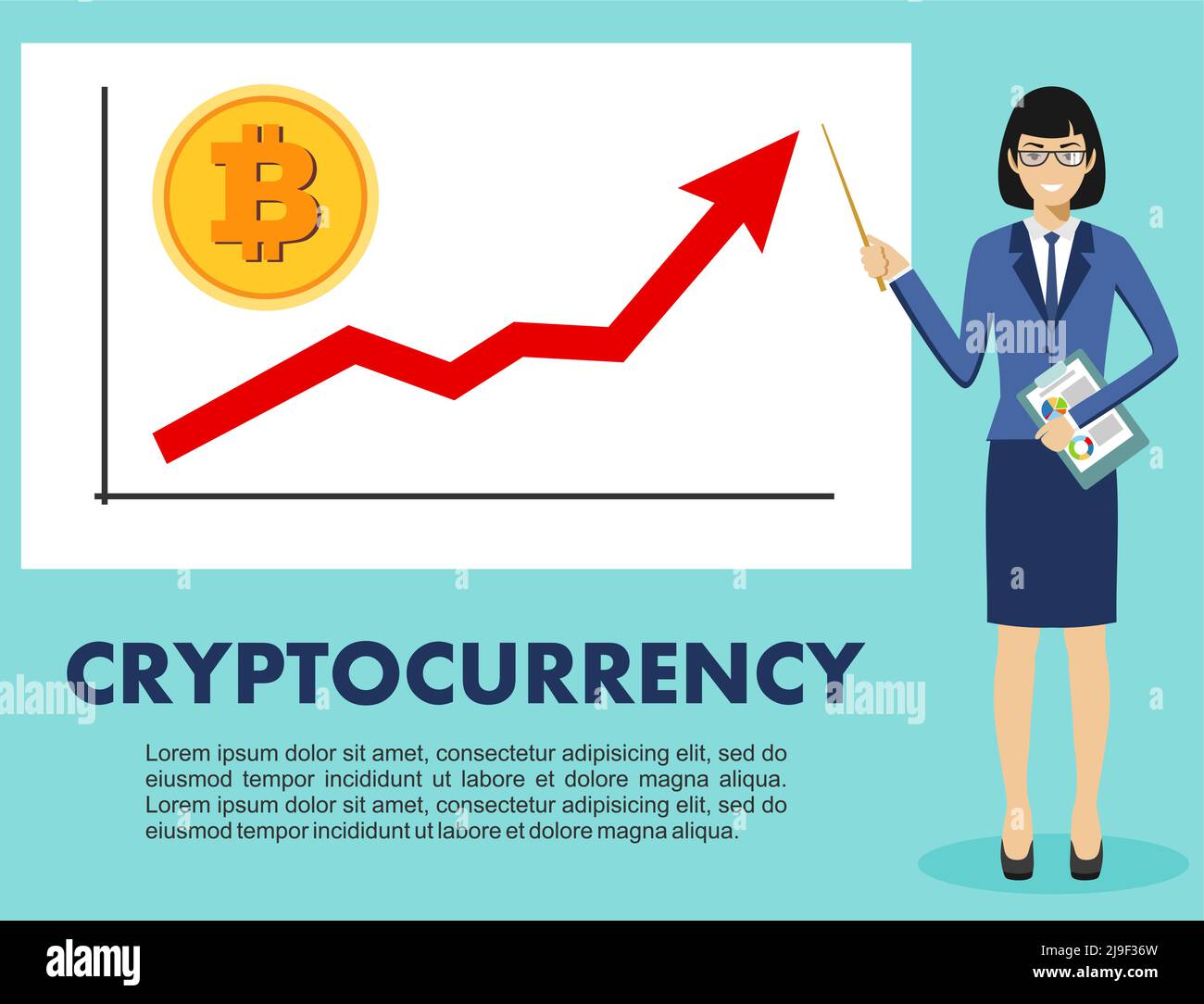 Cryptocurrency symbol in graph Stock Vector Images - Alamy