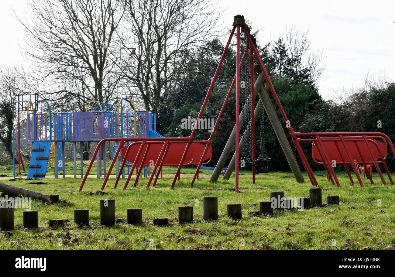 childrens playground, suffolk, england Stock Photo - Alamy