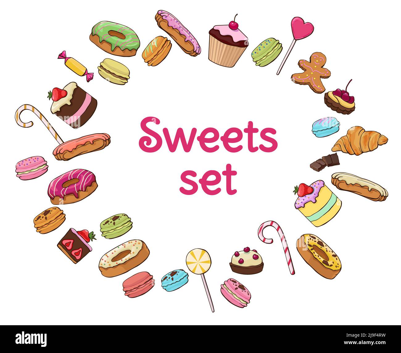 Caramel cookie bars Stock Vector Images - Alamy