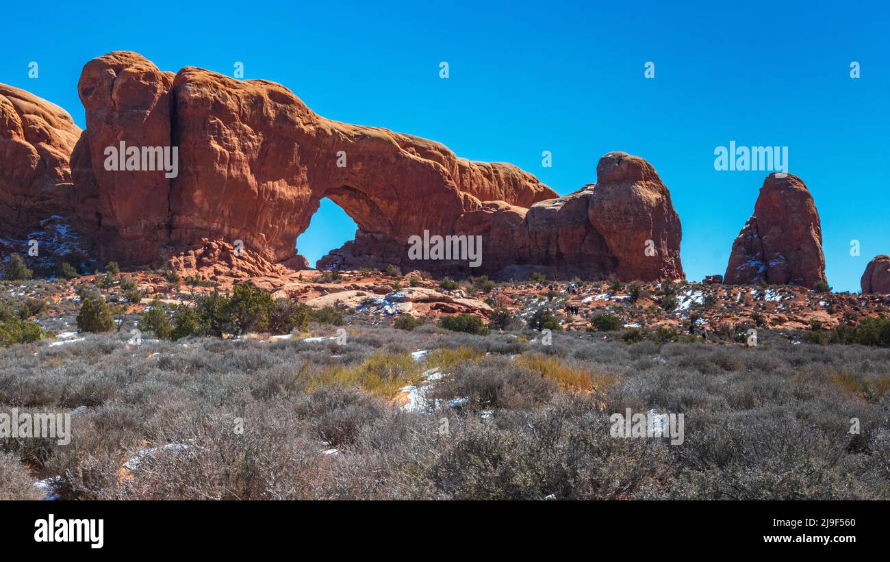 North Window Arch, Arches National Park, Utah Stock Photo - Alamy