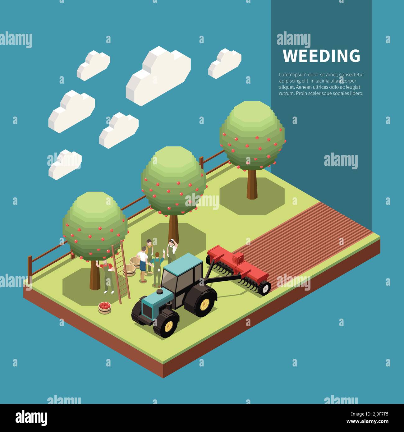 Orchard soil Stock Vector Images - Alamy