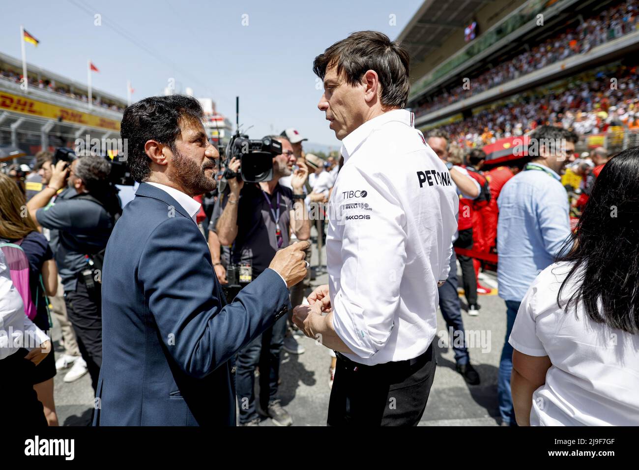BEN SULAYEM Mohammed (uae), President of the FIA, portrait WOLFF Toto (aut), Team Principal ...