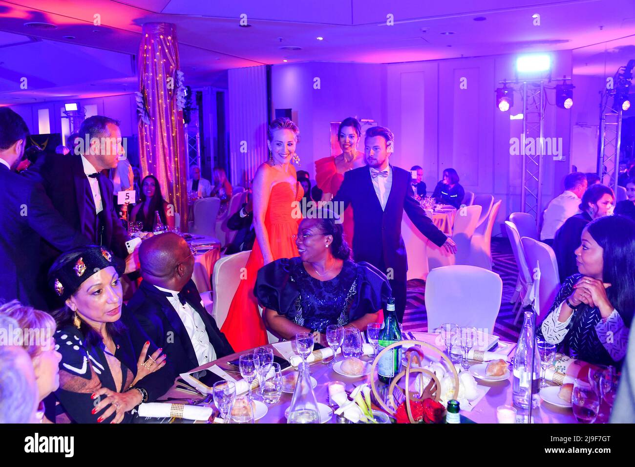 Sharon Stone 75th Cannes Film Festival VIP Cocktail reception + Gala ...