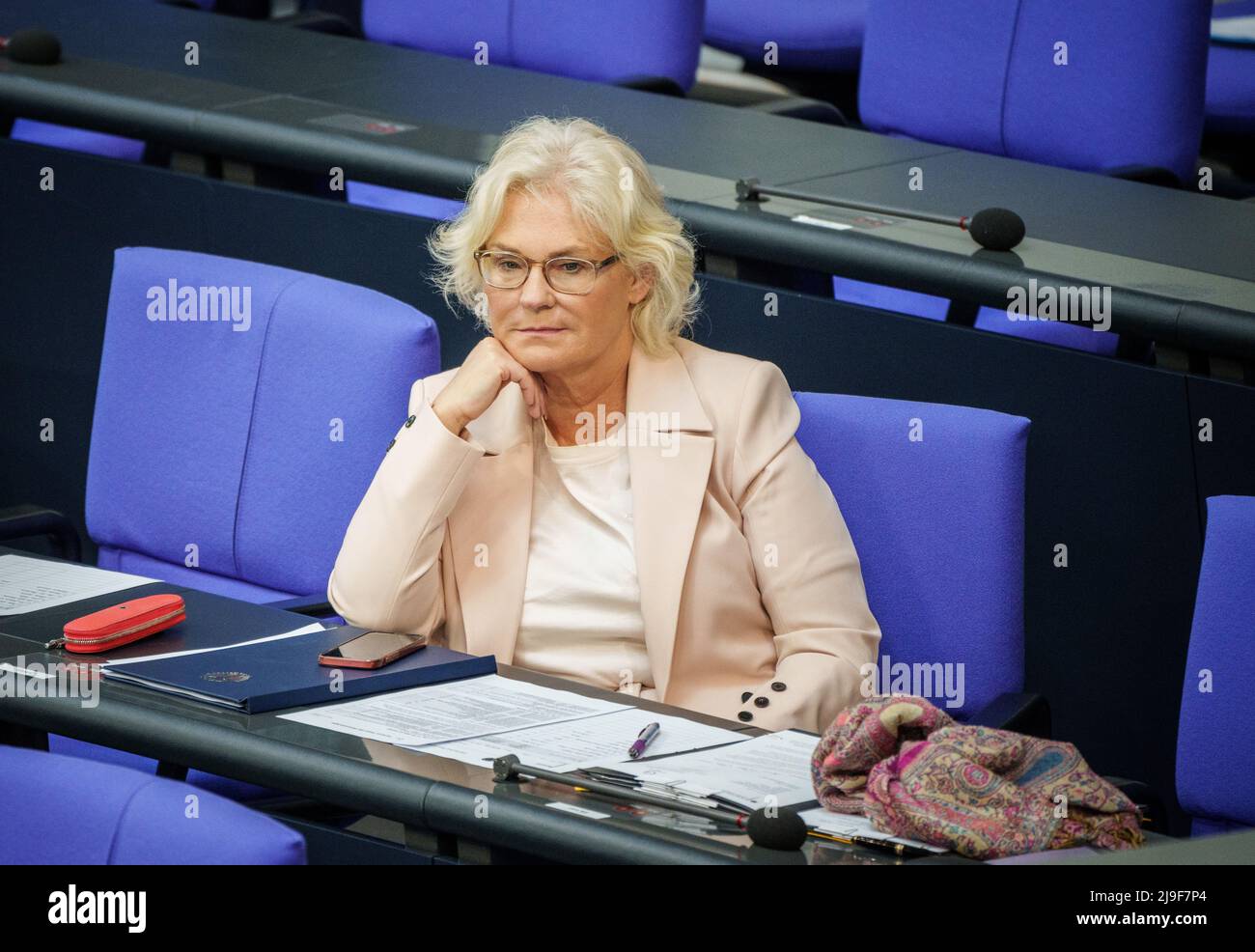Berlin, Germany. 20th May, 2022. Christine Lambrecht (SPD), Minister of ...