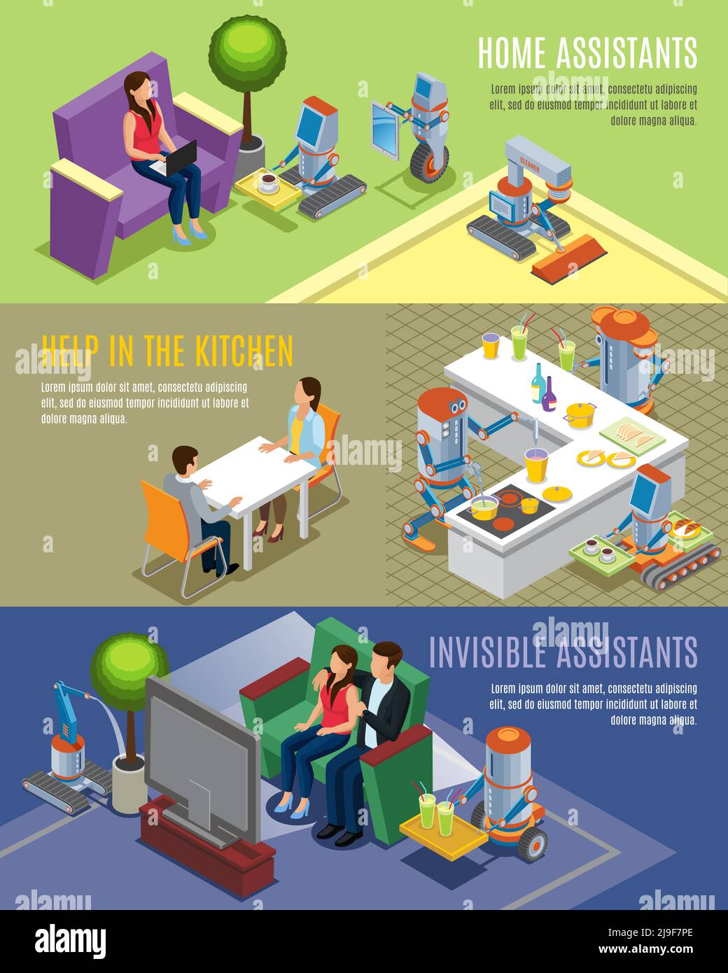 Housekeeping illustration multitasking Stock Vector Images - Alamy