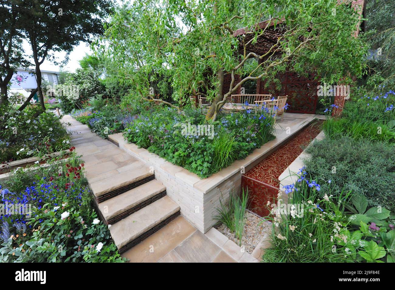 London, UK. 23rd May, 2022. The Morris & Co. Garden, one of the ...