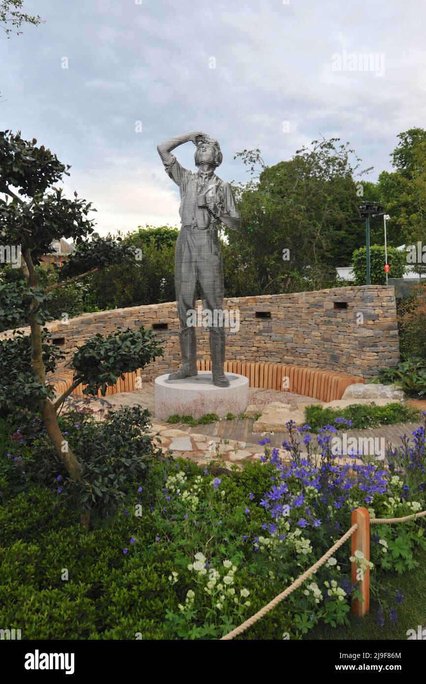 London, UK. 23rd May, 2022. A statue of a young WW2 pilot in the RAF ...