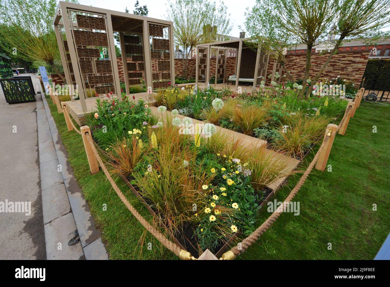 London, UK. 23rd May, 2022. The Stitchers Garden, one of the beautiful ...