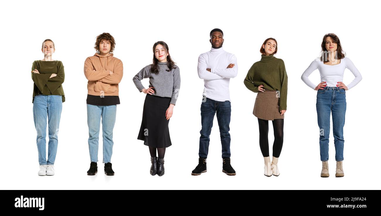 Collage face all ages background Cut Out Stock Images & Pictures - Alamy