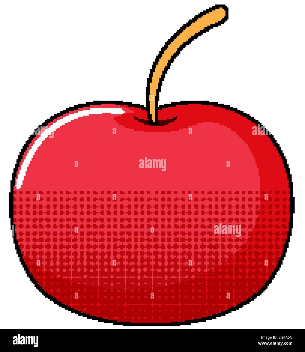 Simple apple on white background illustration Stock Vector Image & Art ...