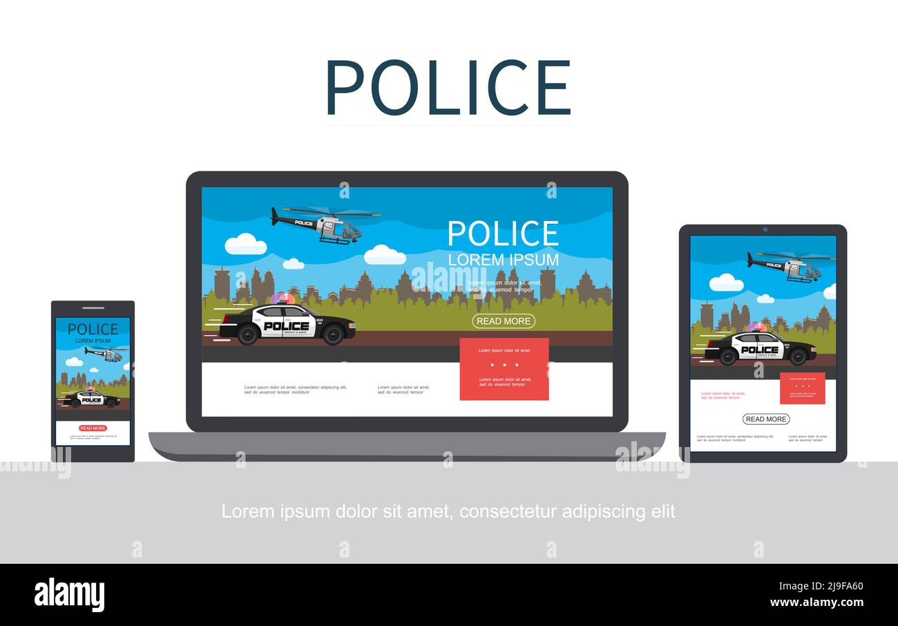 Police laptop road hi-res stock photography and images - Alamy