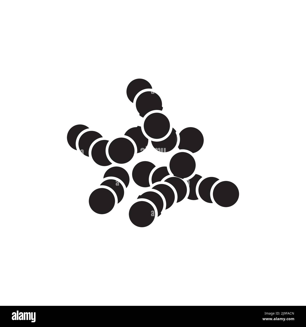 Streptococcus bacteria color line icon. Human diseases. Pictogram for ...