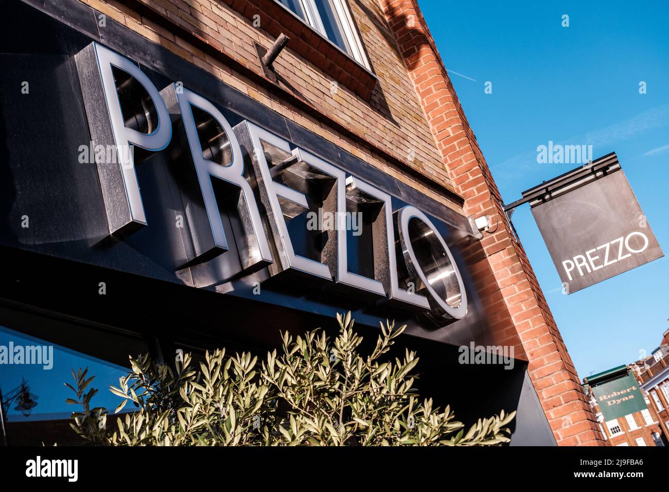 Epsom Surrey, London UK, May 22 2022, Prezzo Italian Style High Street ...