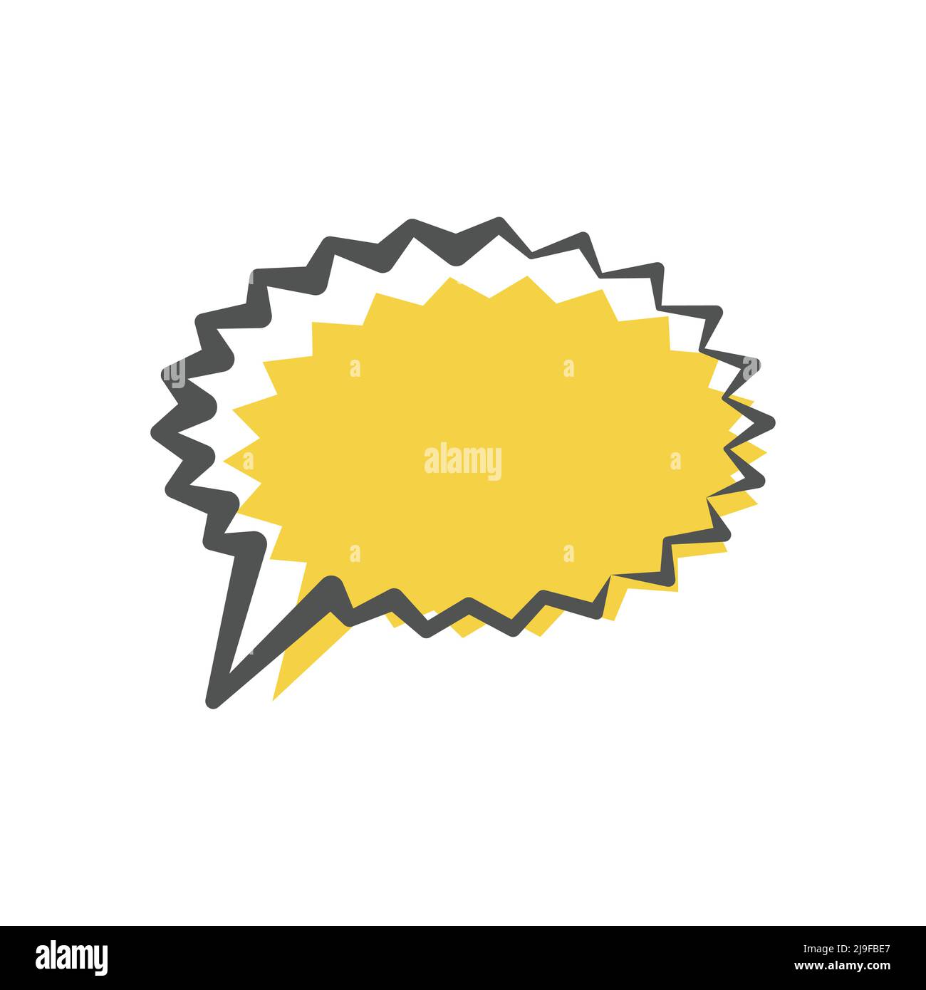 Chat star balloon cloud illustration. Comic style speech bubble Stock ...