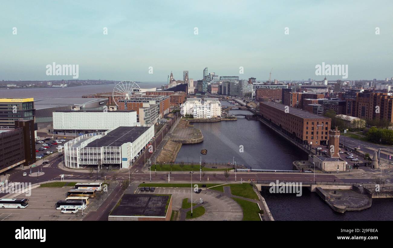 Liverpool aerial drone photo 2022 Stock Photo - Alamy