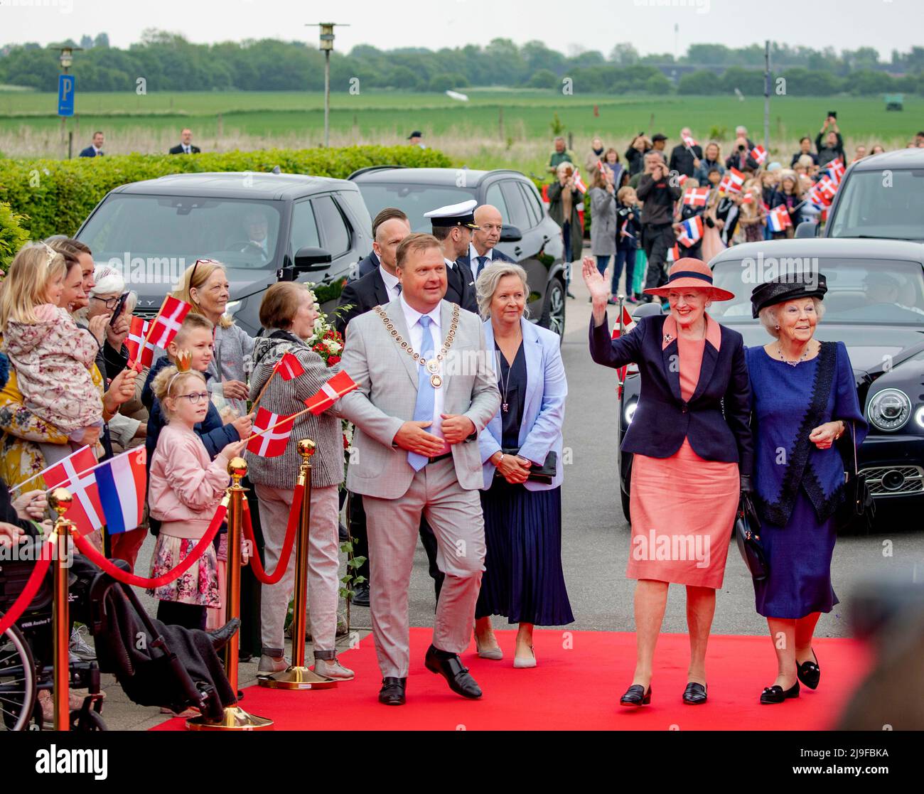 Princess Beatrix of The Netherlands and Queen Margrethe of Denmark in ...