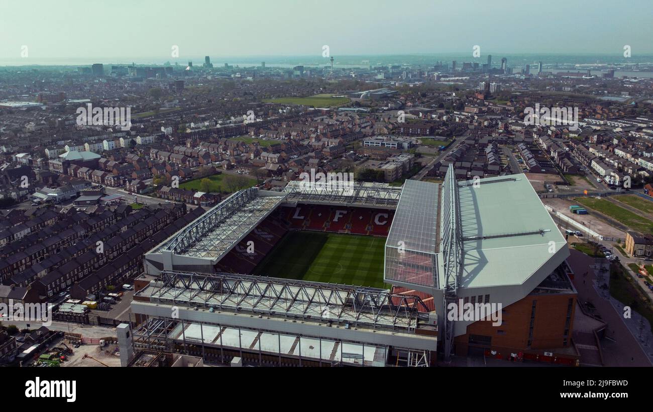 Anfield drone aerial hi-res stock photography and images - Alamy