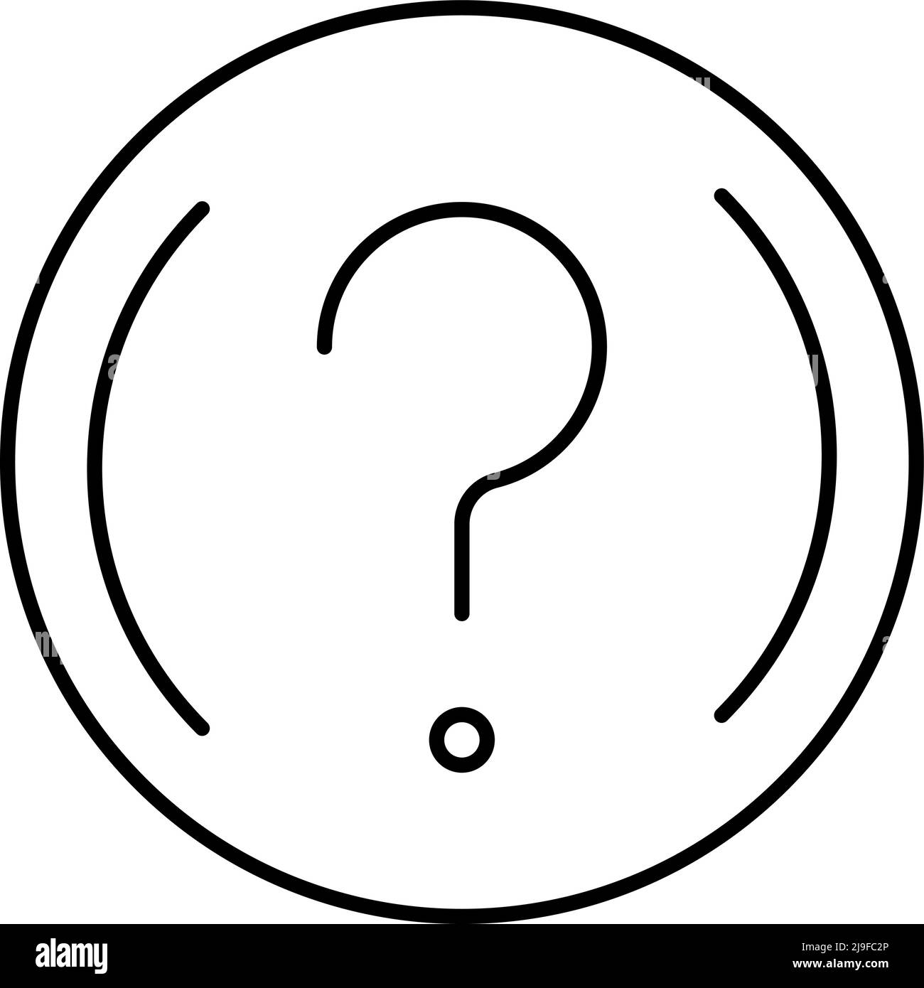 Question mark thin line icon Stock Vector Image & Art - Alamy