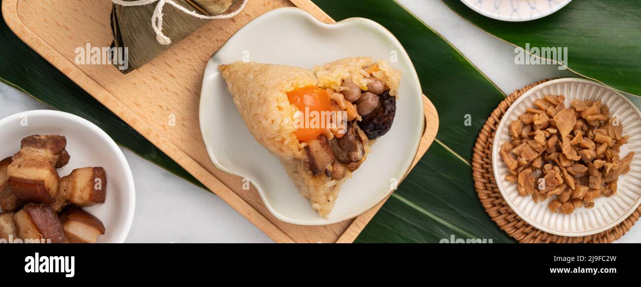 Zongzi. Rice dumpling for Chinese traditional Dragon Boat Festival ...