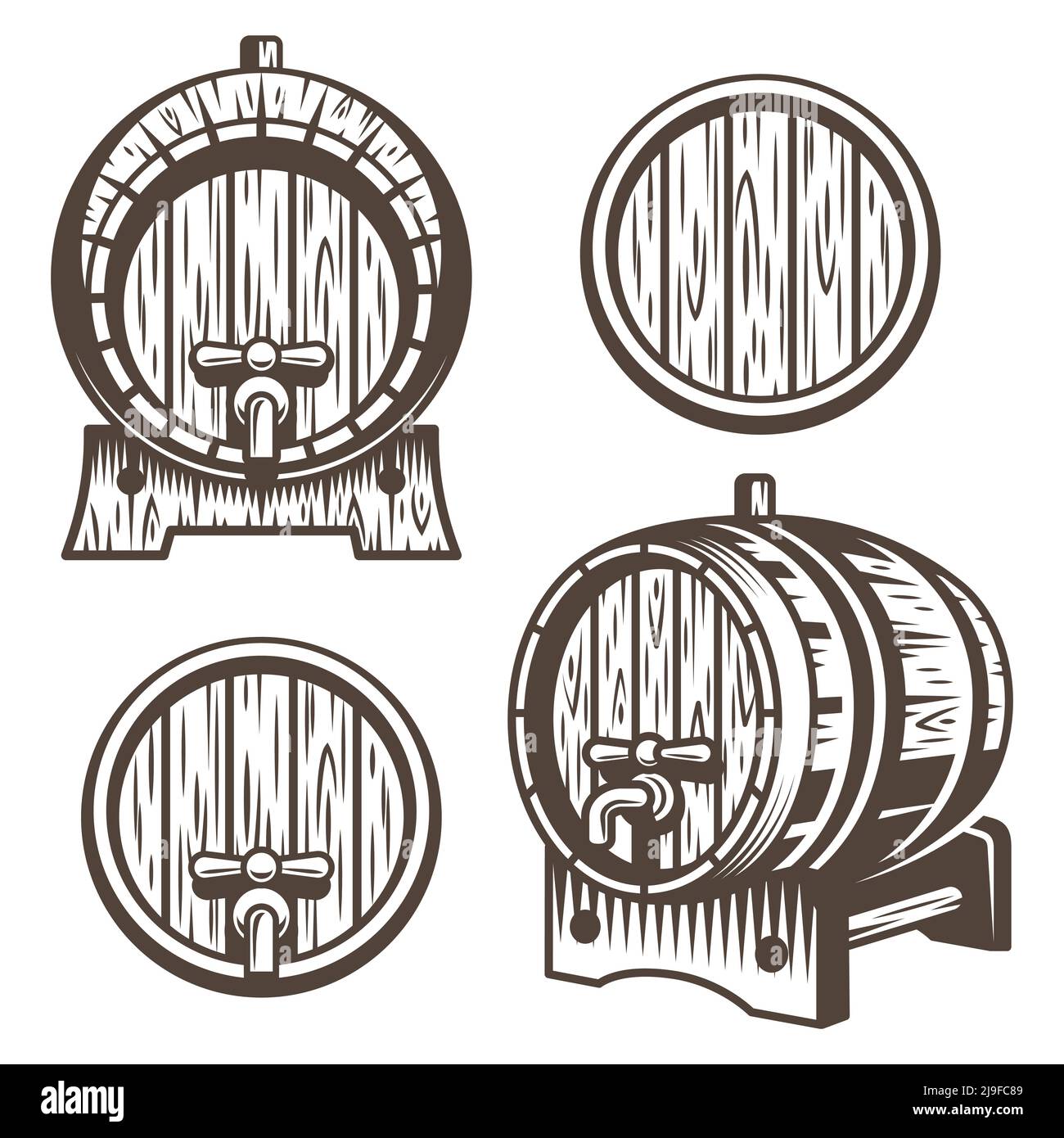 Barrels in germany Stock Vector Images - Alamy