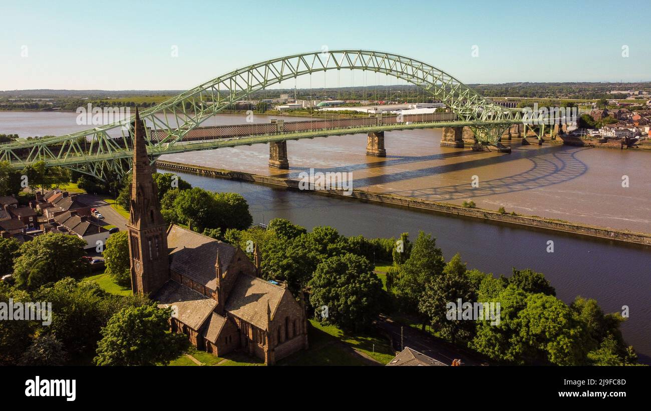 Jubilee Bridge , Runcorn 2022 Stock Photo - Alamy