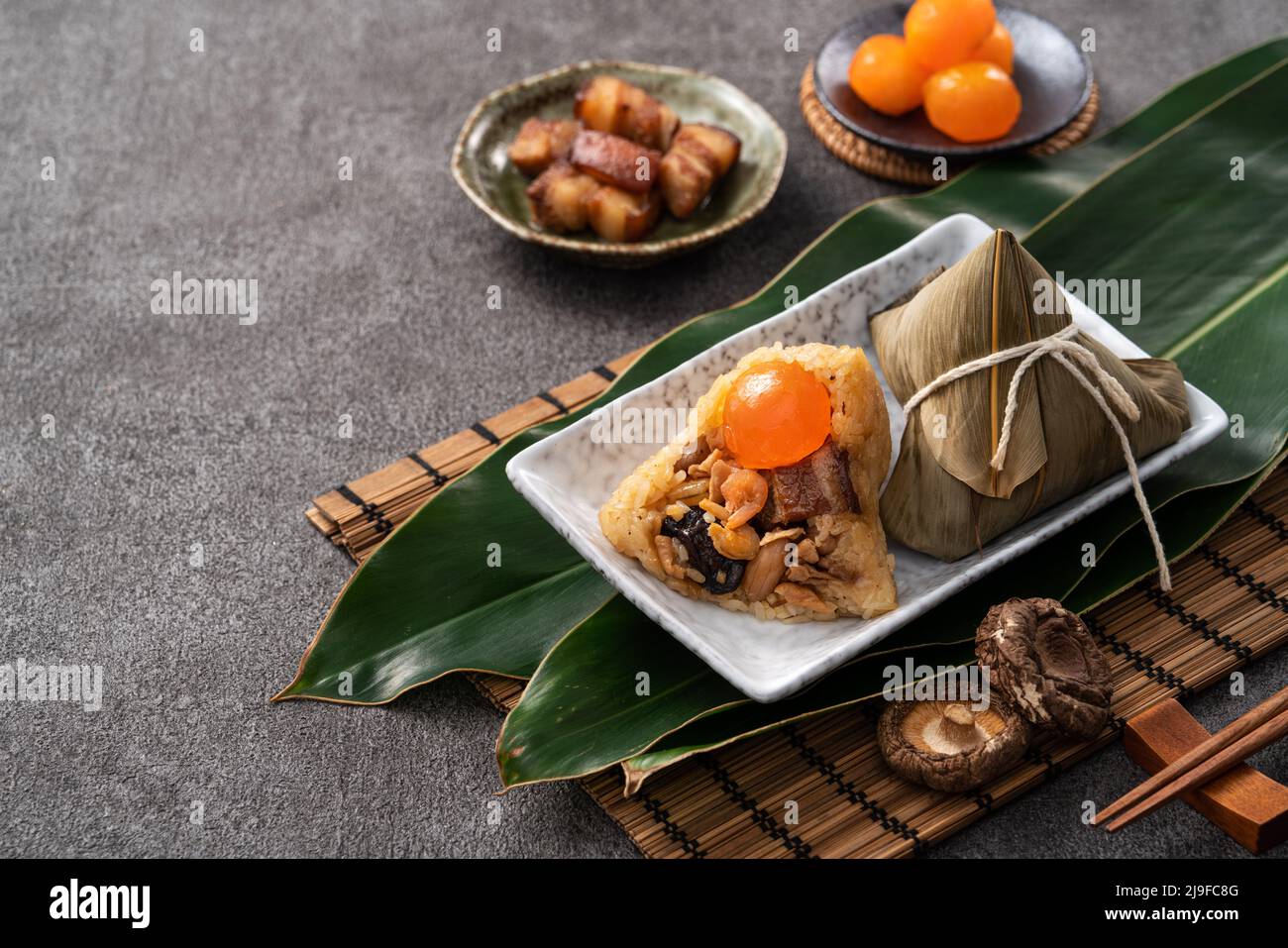 Zongzi, rice dumpling for Chinese traditional Dragon Boat Festival ...