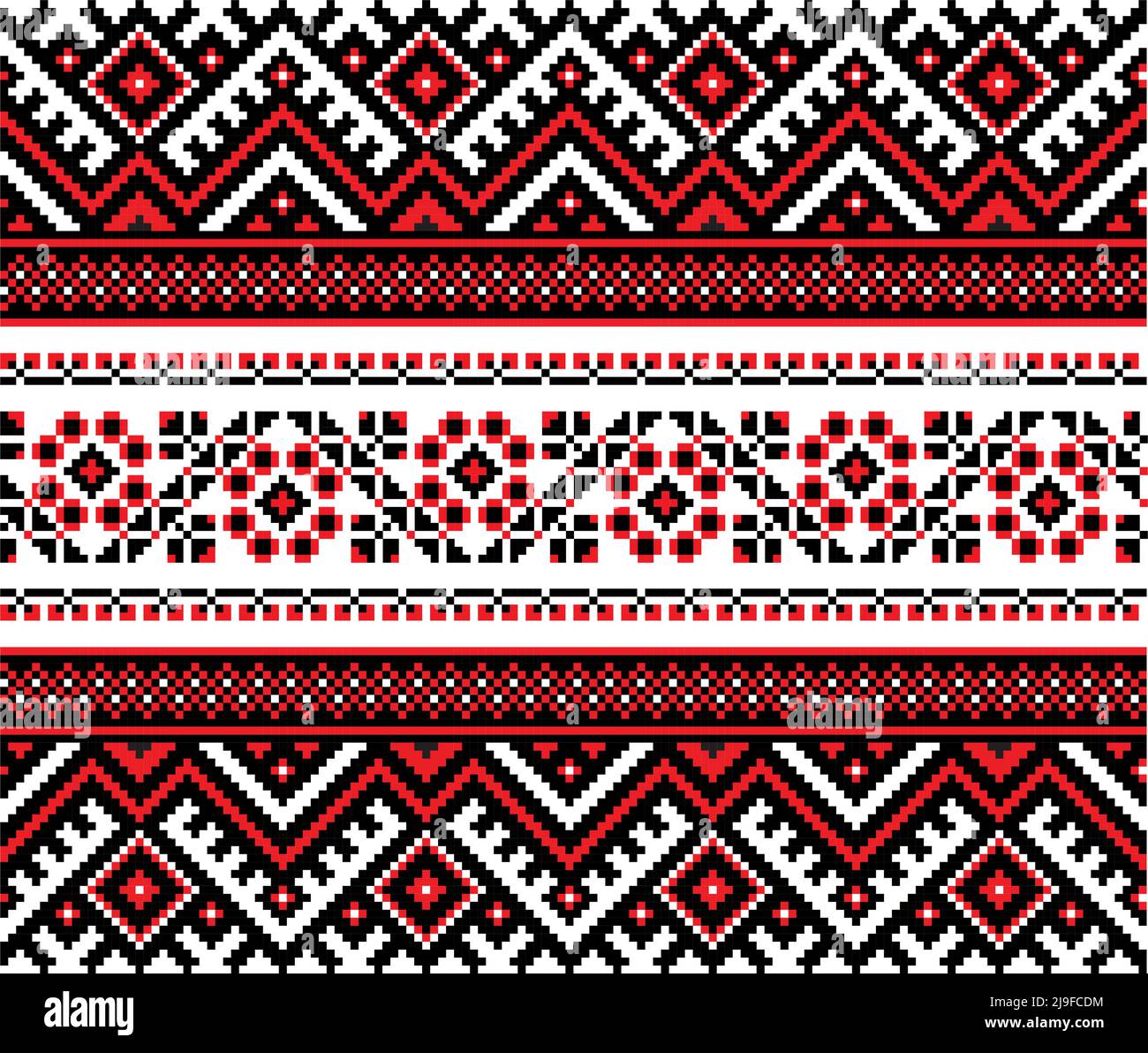 Famous Ukrainian folk seamless pattern design. Ethnic tradininal ...