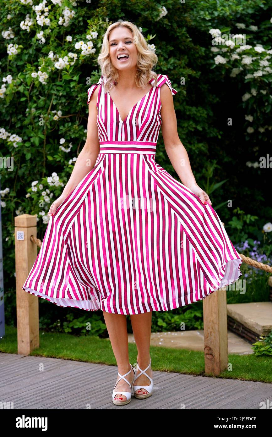 Good Morning Britain's Charlotte Hawkins during the RHS Chelsea Flower ...
