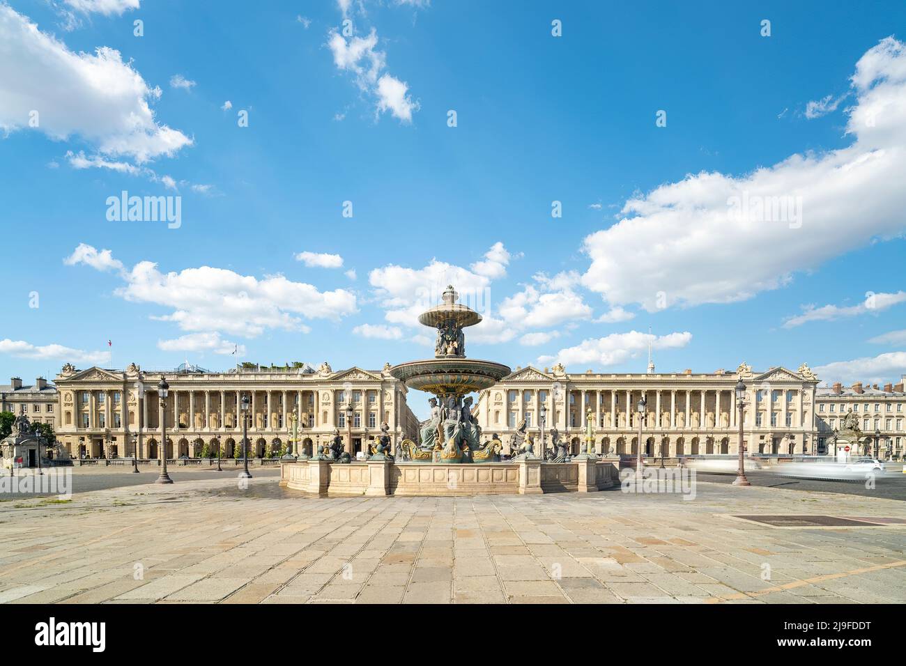 Fountains of the Concorde and Luxor Obelisk at place de la Concorde ...