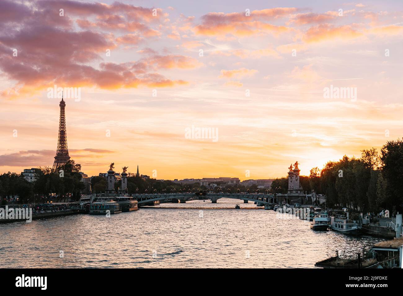 The Alexander the third bridge on the Seine in Paris France Stock Photo ...
