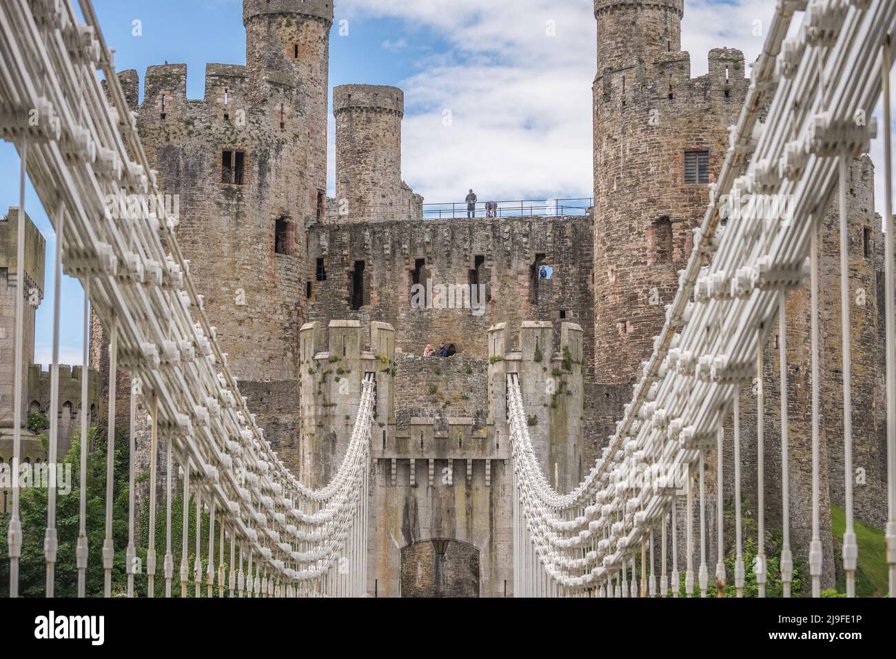 The Conwy Suspension Bridge is a Grade I-listed structure and is one of ...