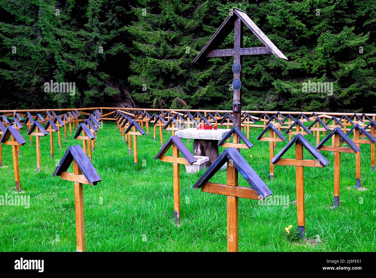 Luserna, Trentino Alto Adige, Italy. WWI Austro-Hungarian war cemetery ...