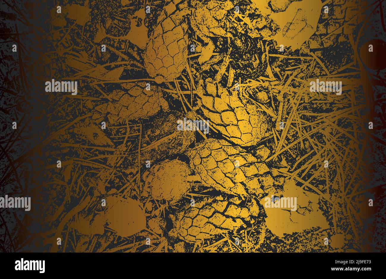 Luxury black golden metal gradient background with distressed closeup ...