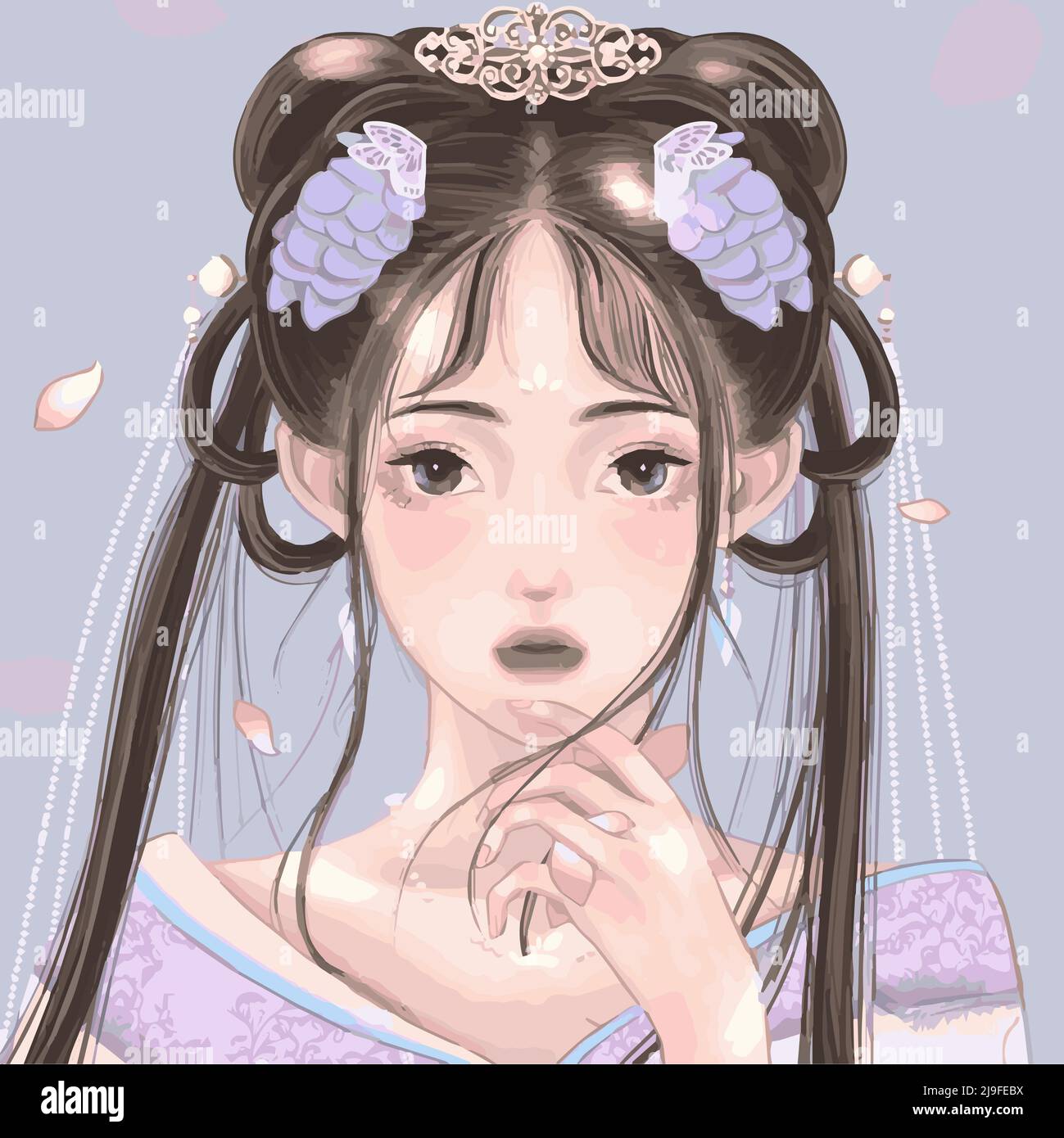 Anime Girl Bun