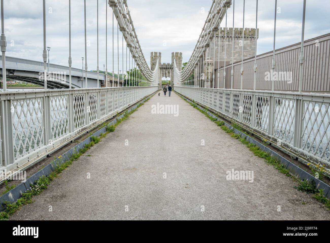 The Conwy Suspension Bridge is a Grade I-listed structure and is one of ...