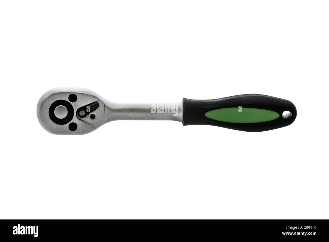 Image of a ratchet wrench for socket heads on a white background Stock ...