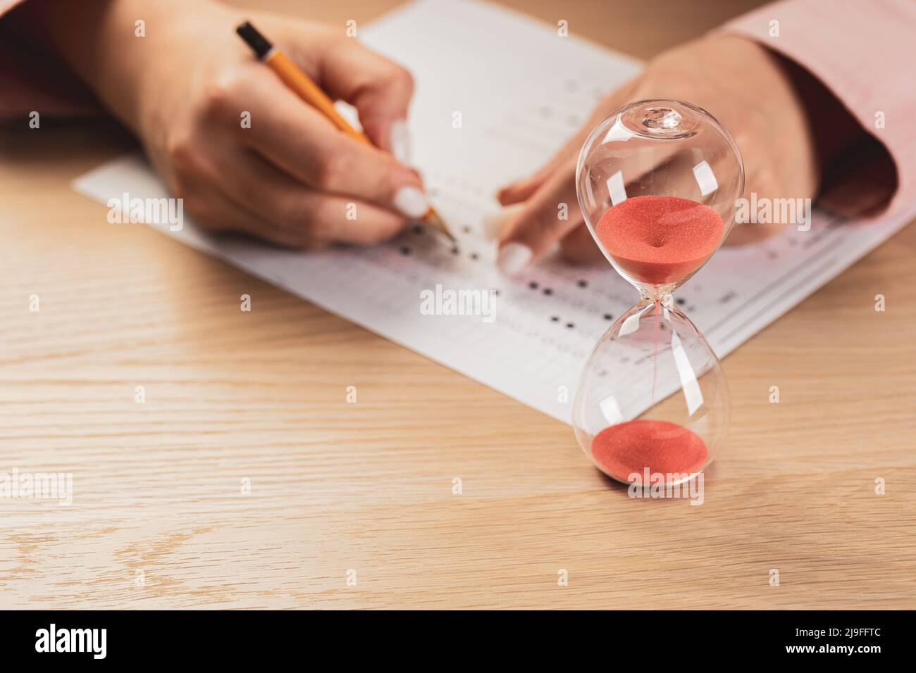 allotted time for exam and student hand testing in exercise and passing ...