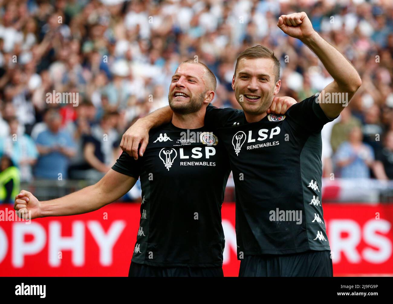 LONDON, ENGLAND - MAY 22: L-R Luke Coulson and Michael Cheek of Bromley ...