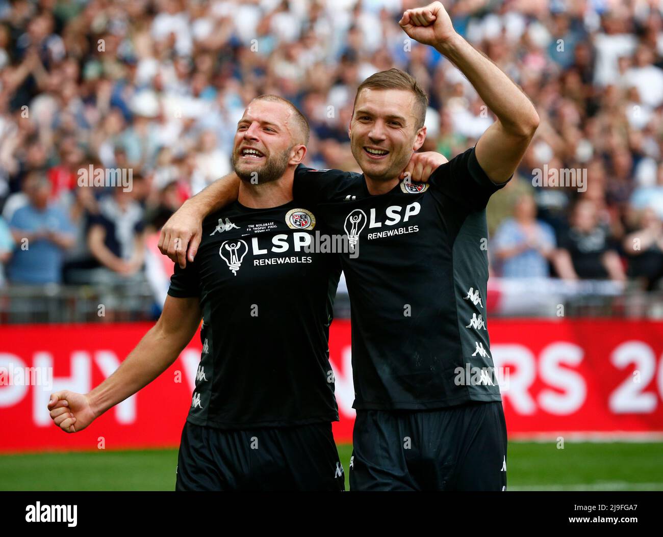 LONDON, ENGLAND - MAY 22: L-R Luke Coulson and Michael Cheek of Bromley ...