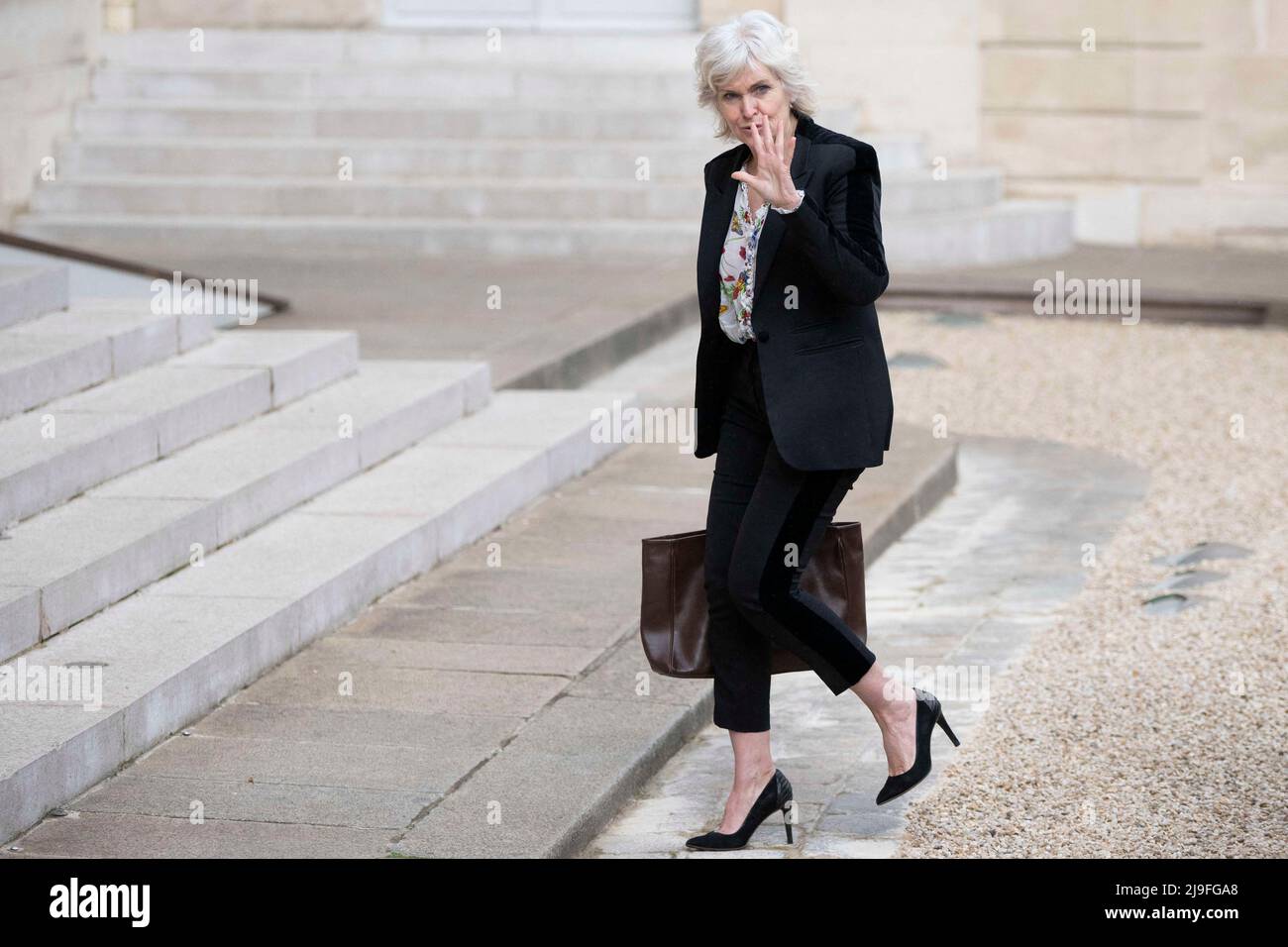 The Elysee Presidential Palace in Paris, May 23, 2022. French Junior Minister for Gender ...